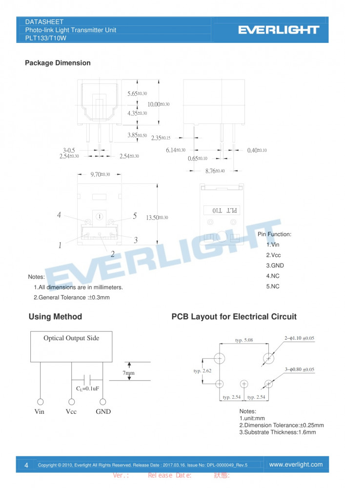 PLT133/T10W document page 4