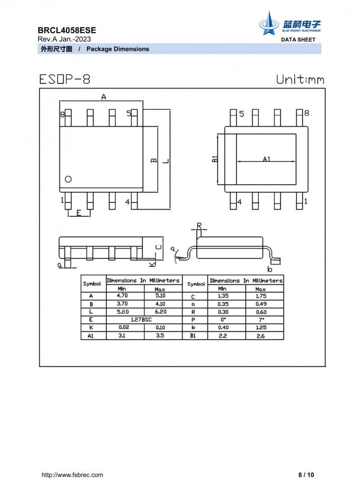 BRCL4058ESE datasheet page 8