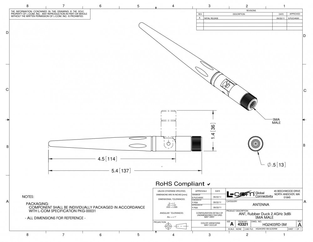 HG2403RD-SM technical document page