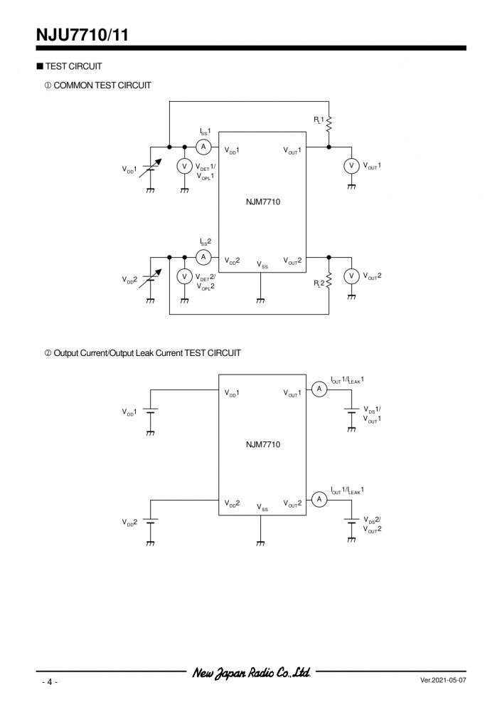 NJU7711 datasheet page 4