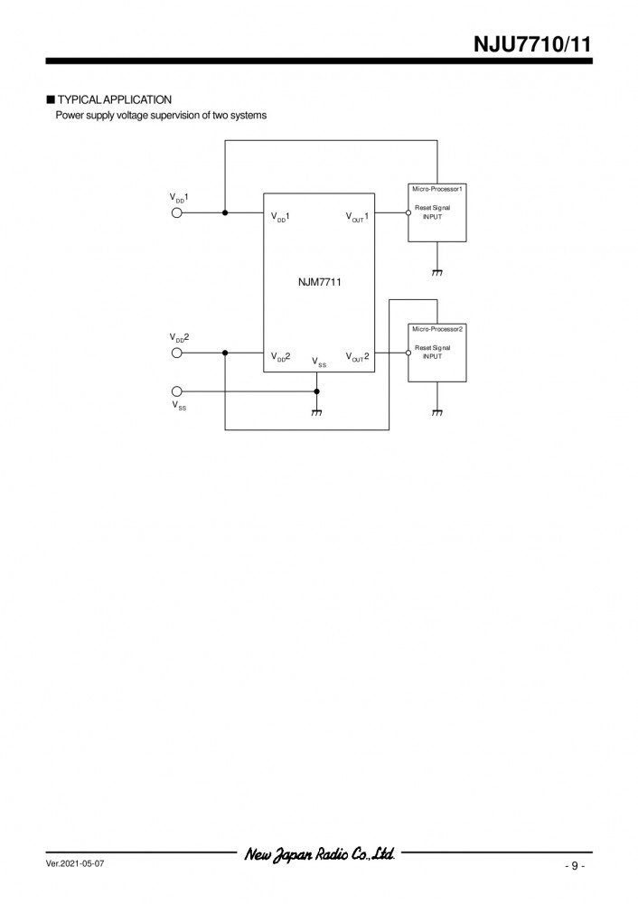 NJU7711 datasheet page 9