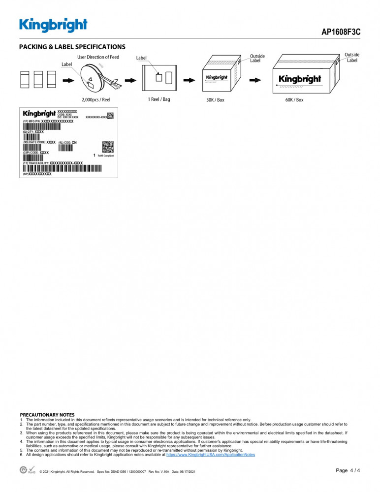 AP1608F3C datasheet page 4