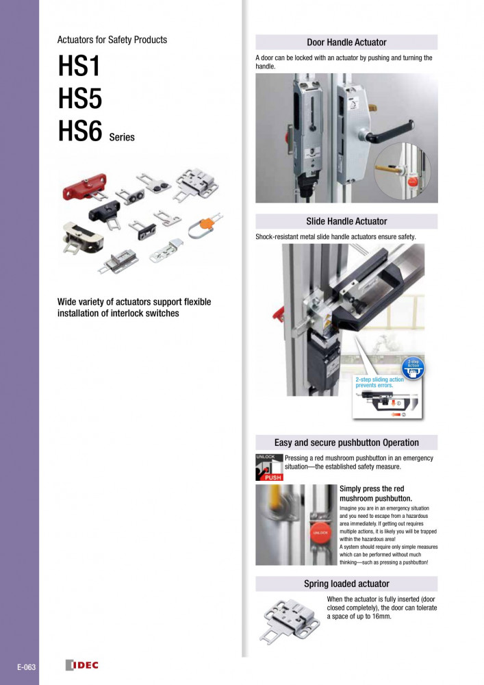 IDEC HS-series documentation page 1