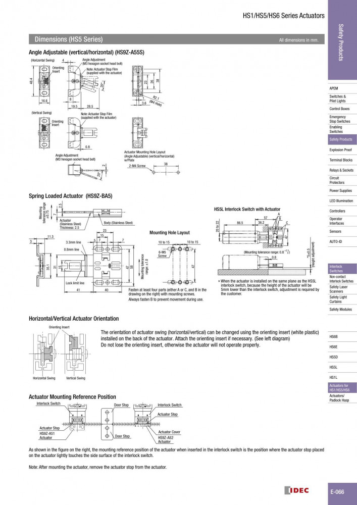 IDEC HS-series documentation page 4