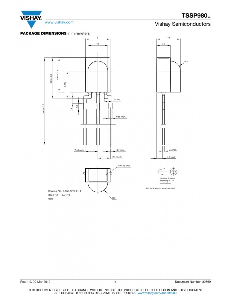TSSP98056 datasheet page 5