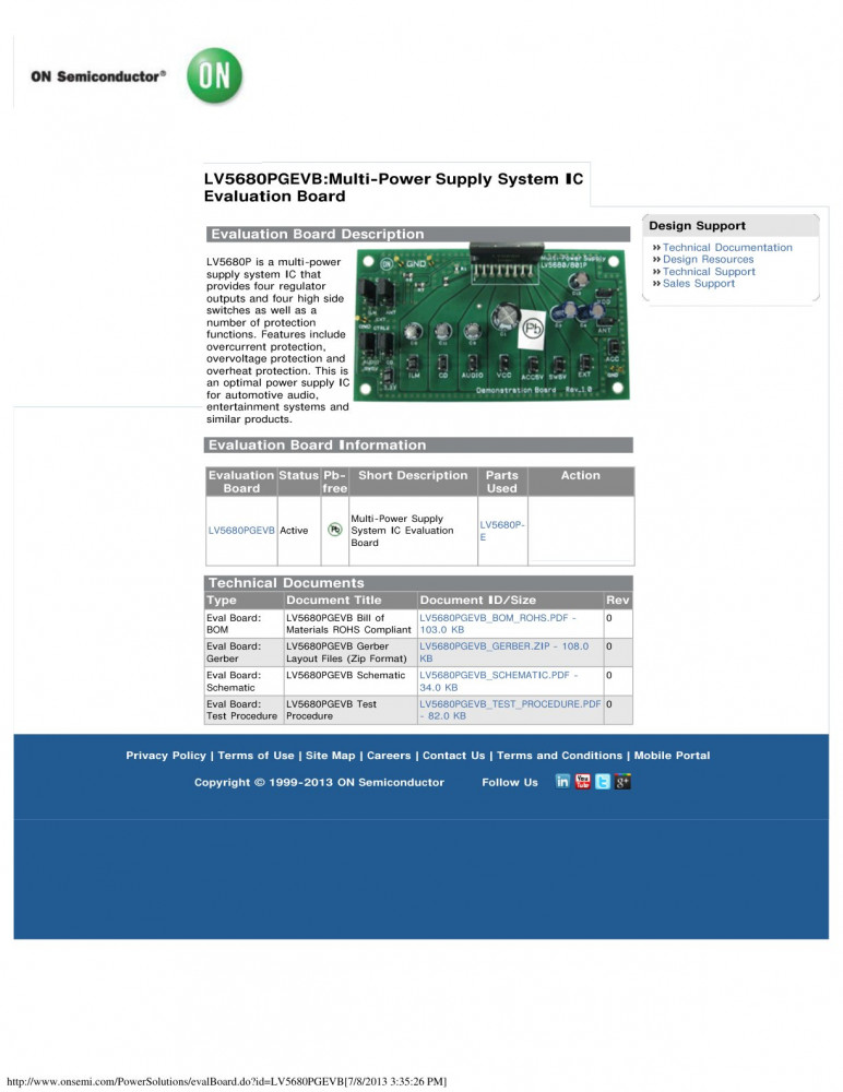 LV5680PGEVB technical document preview