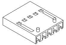 C-Grid III Modular Crimp Housing, 2.54mm Pitch, Single Row, 32 Circuits, 2 Polarizing Buttons