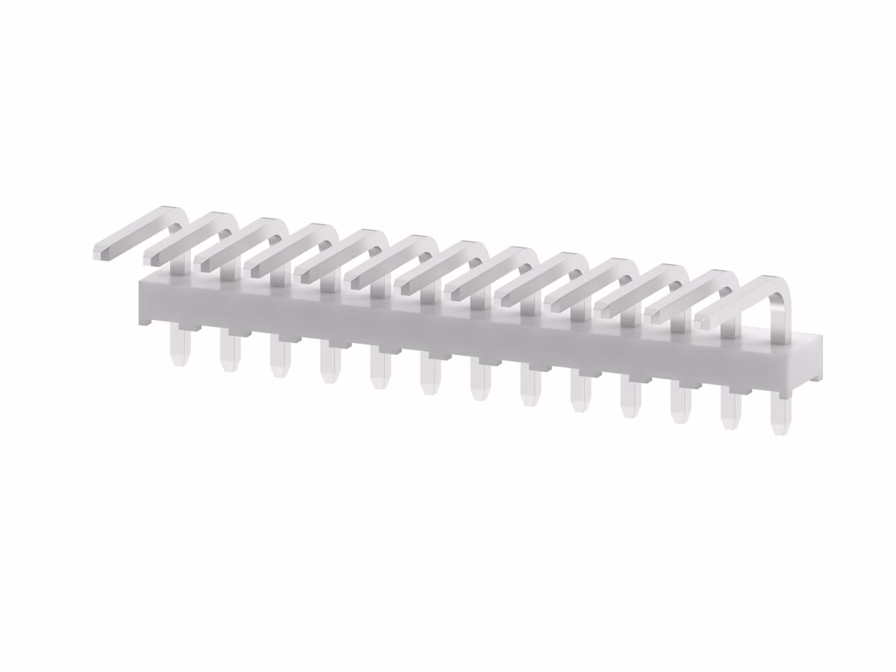 Stac64 3 Bay Right-Angle Headers, 38 Circuits, Bay A 16 Circuit Signal Header, Polarization A, Black; Bay B 12 Circuit Signal Header, Polarization A, Black; Bay C 10 Circuit Power Header, Polarization A, Tray