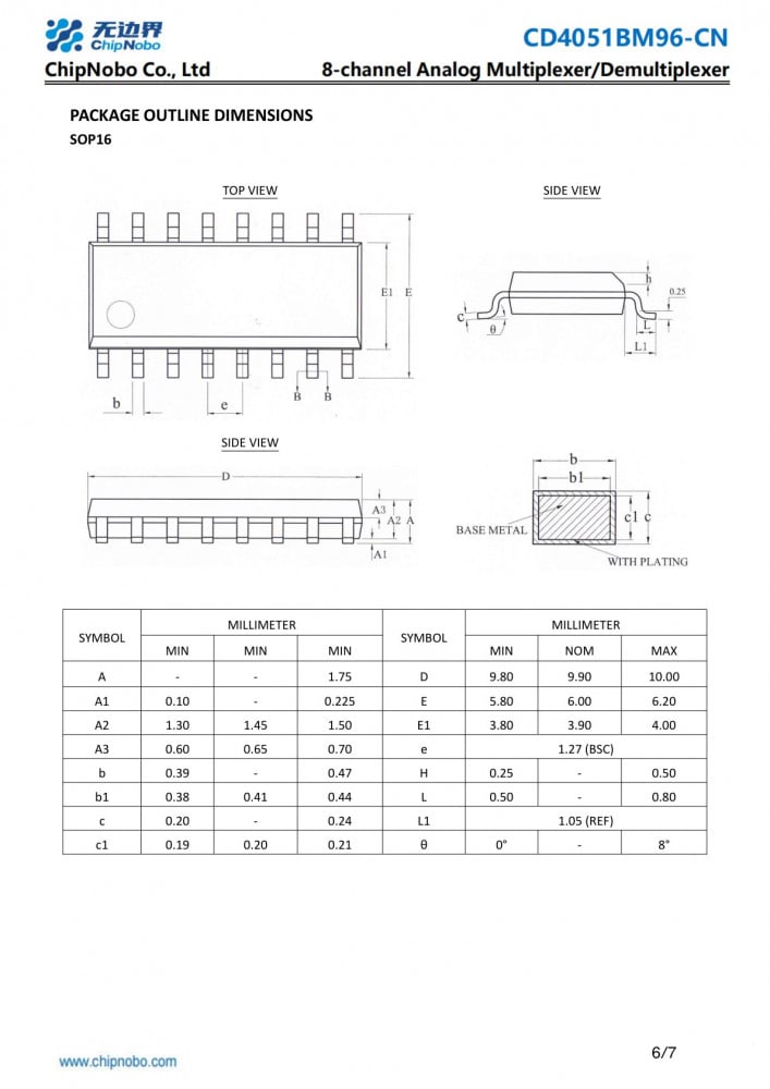 CD4051BM96-CN datasheet page 6