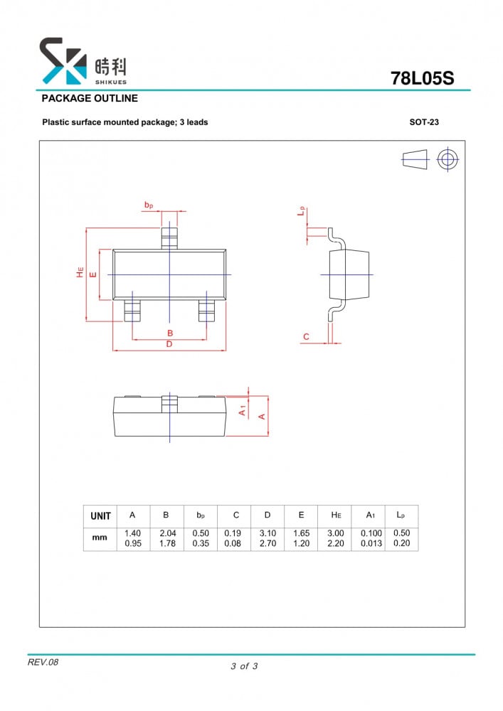 78L05S datasheet page 3