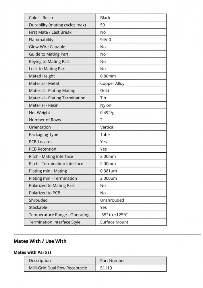 MOLEX 877596737 technical drawing preview, page 3