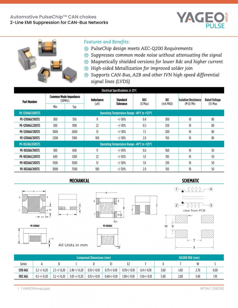 PE-1210AGC101STS datasheet page 1