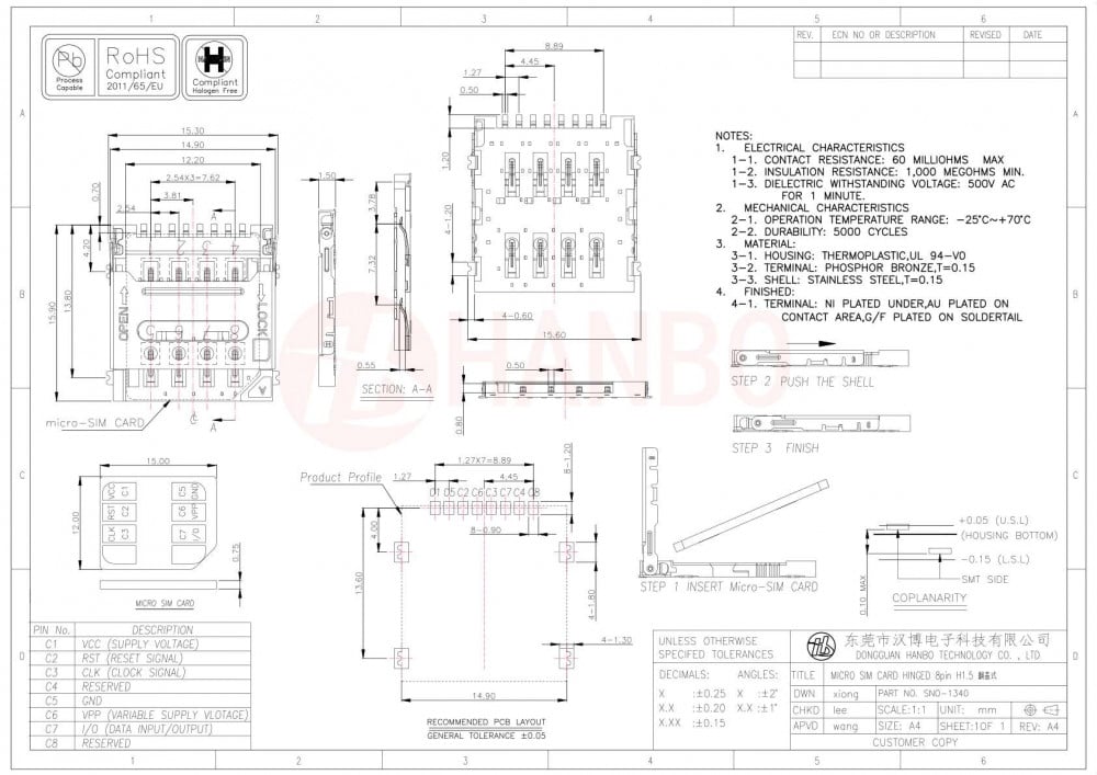 SNO-1340 technical document preview