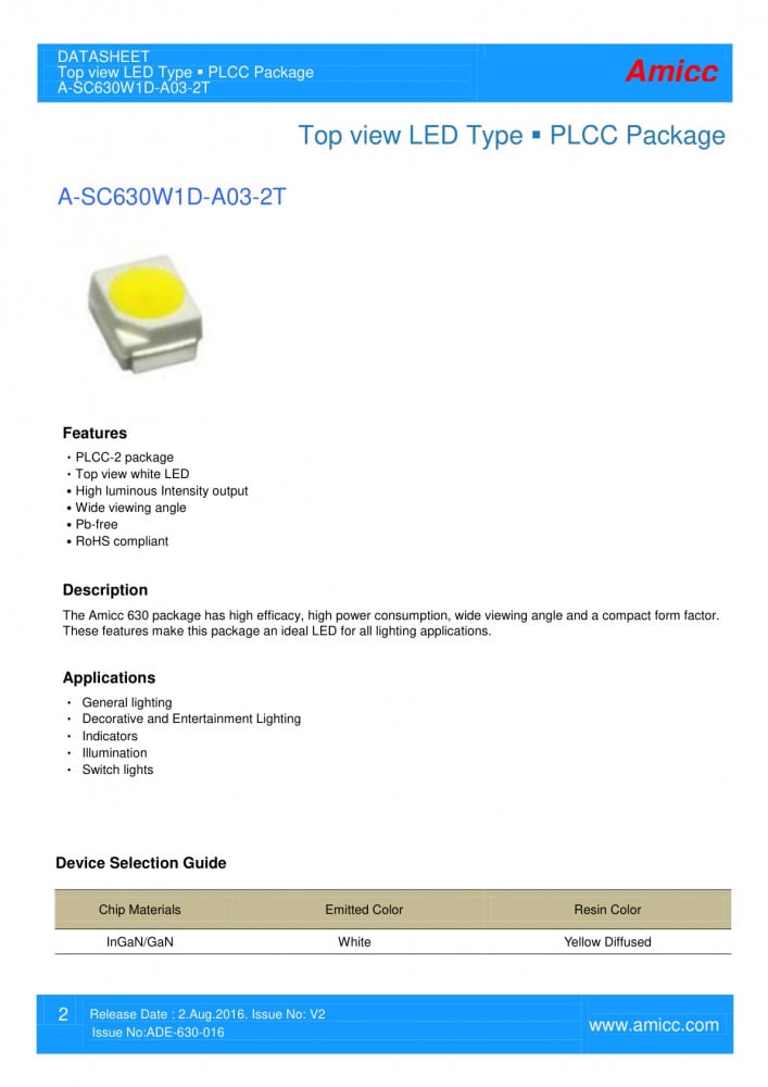A-SC630W1D-A03-2T approval sheet page 2