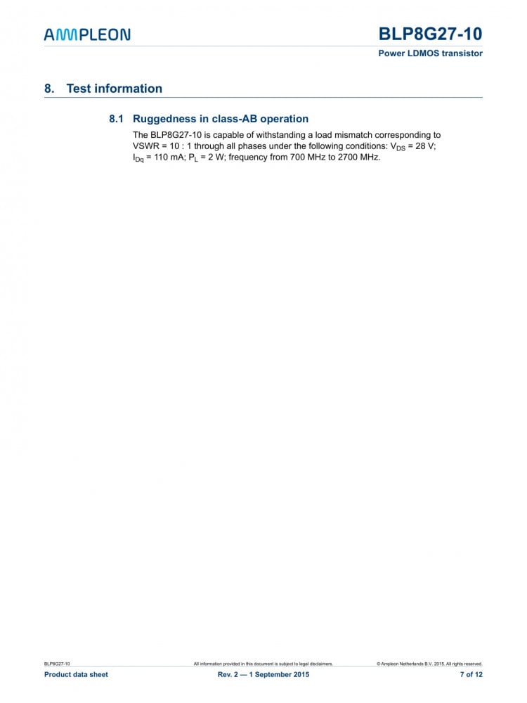BLP8G27-10Z datasheet page 7