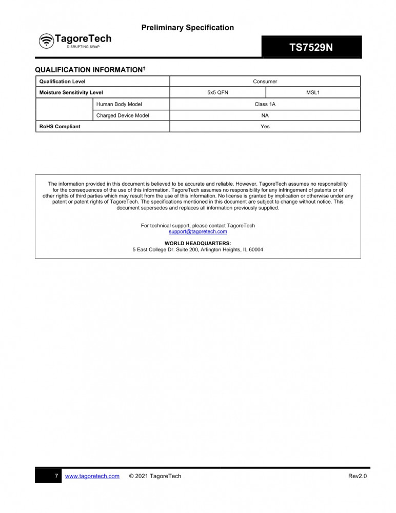 TS7529N datasheet page 7