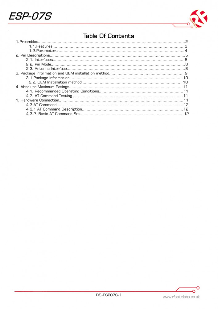 ESP-07S manual page 3
