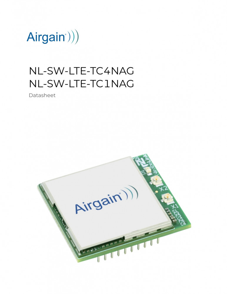 NL-SW-LTE-TC1NAG datasheet page 1