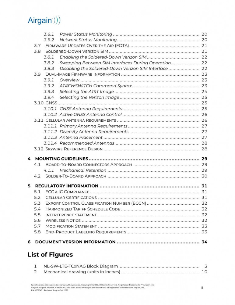 NL-SW-LTE-TC1NAG datasheet page 4