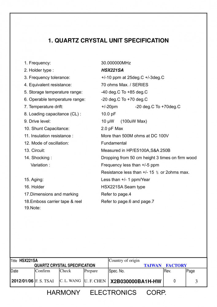 X2B030000BA1H-HW specification page 3