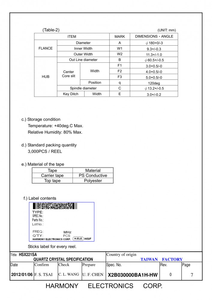 X2B030000BA1H-HW specification page 7