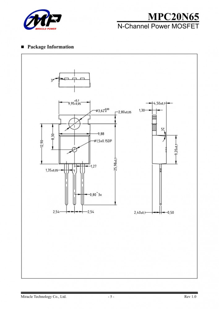 MPC20N65 datasheet page 5