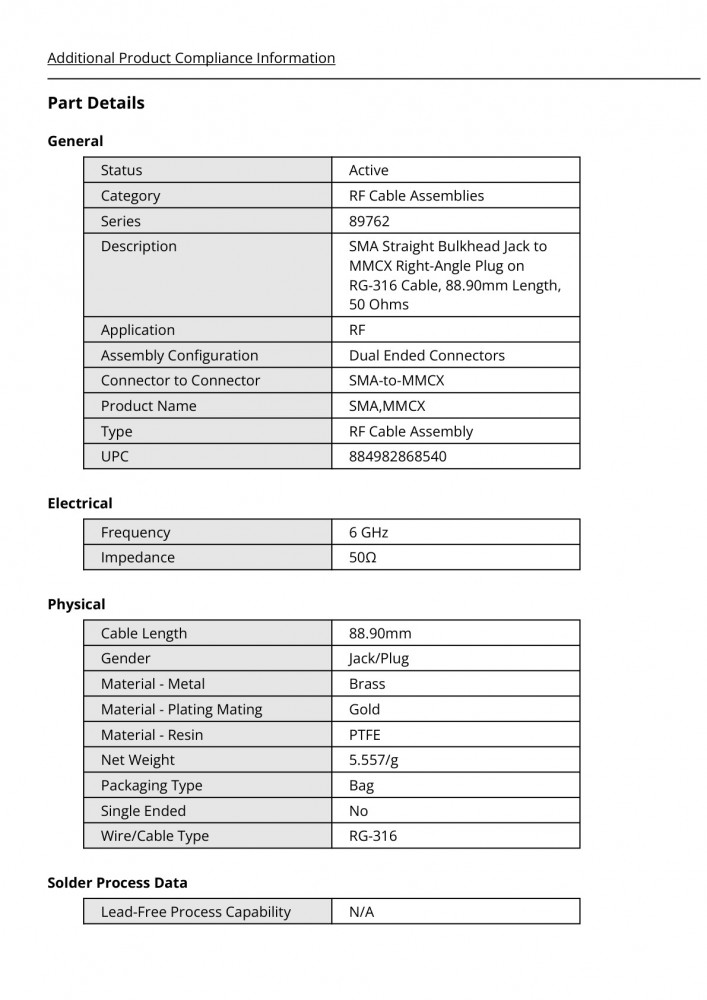 MOLEX 897620170 drawing page 2