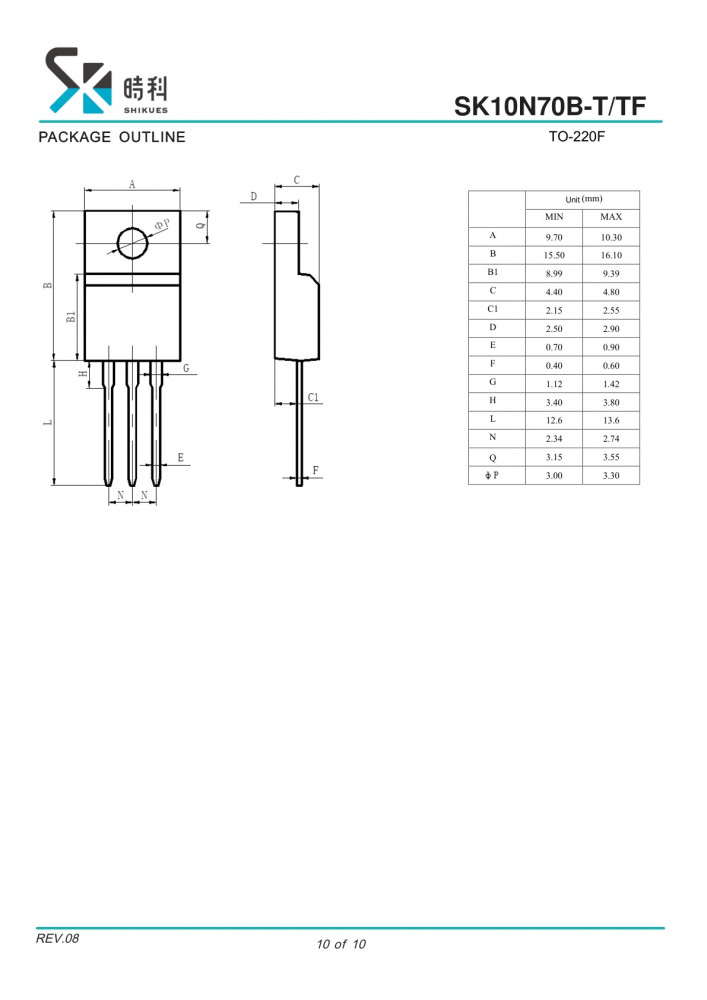 SK10N70B-TF datasheet page 10