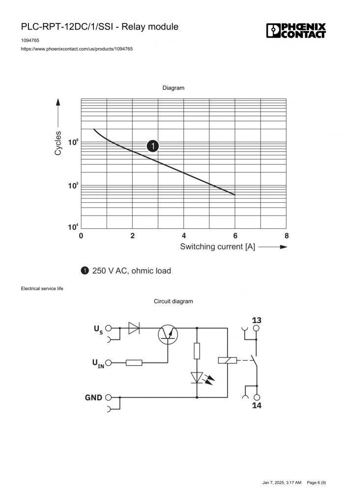 Phoenix Contact 1094765 technical document page 6