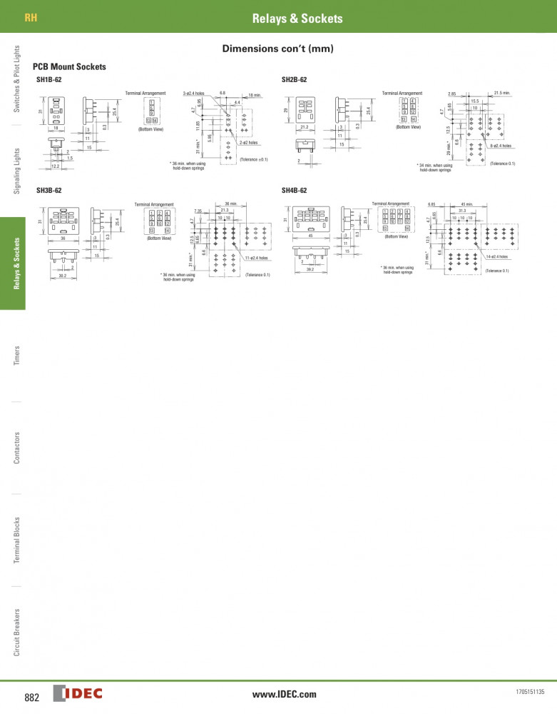IDEC RH2B relay documentation page 10