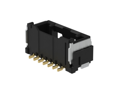 1.50mm Pitch CLIK-Mate Wire-to-Board PCB Receptacle, Single Row, Surface Mount, Vertical, 0.38µm Gold (Au) Plating, 10 Circuits, Black