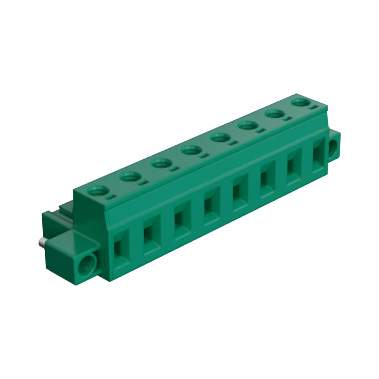 7.62mm Pitch Eurostyle Horizontal Plug, with Retention Screws, 6 Circuits