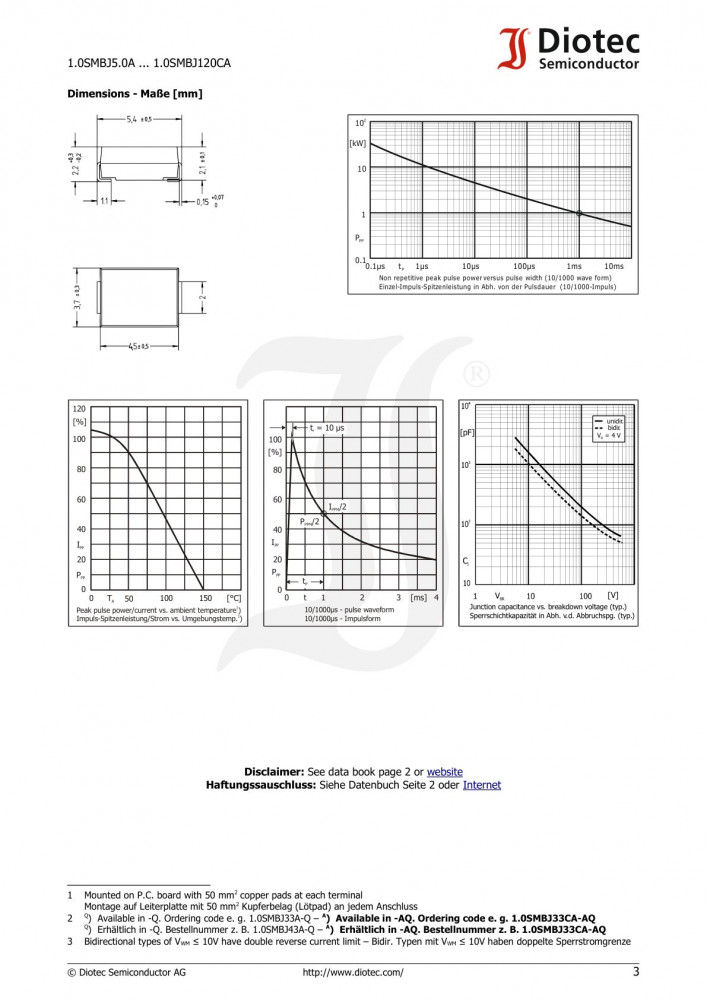 DIOTEC 1.0SMBJ series document page 3