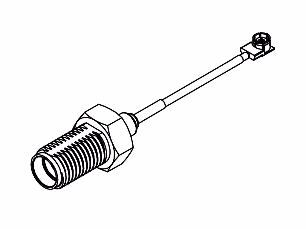 TNC Straight Bulkhead Jack RP Rear Mount to SMA Straight Plug RP on RG-316 Cable, 139.70mm Length, 50 Ohms