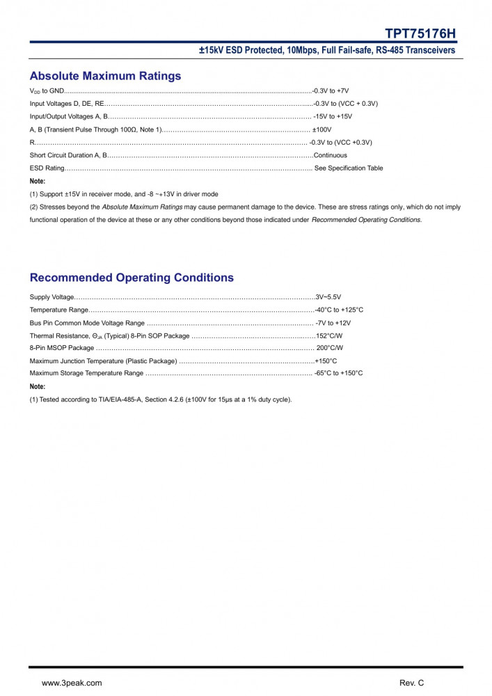 TPT75176H-VS1R datasheet page 4
