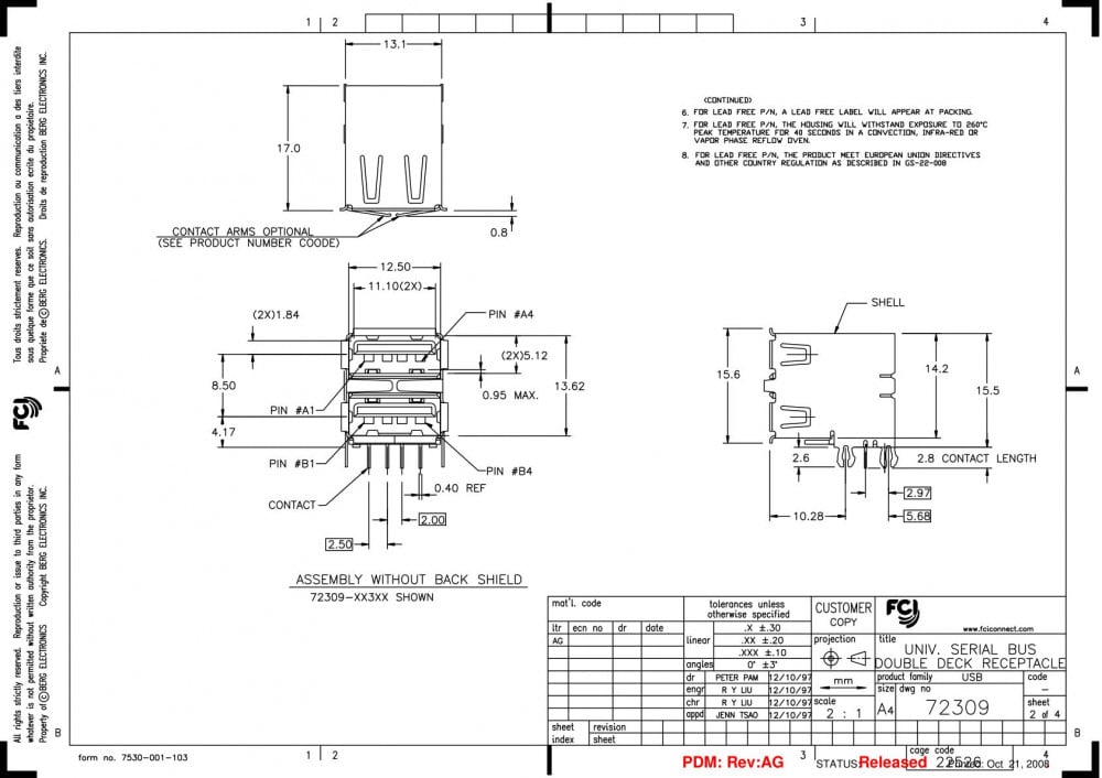 72309-3045RPLF technical drawing page 3