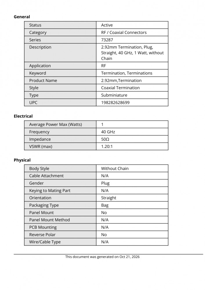 MOLEX 732870630 product document page 2