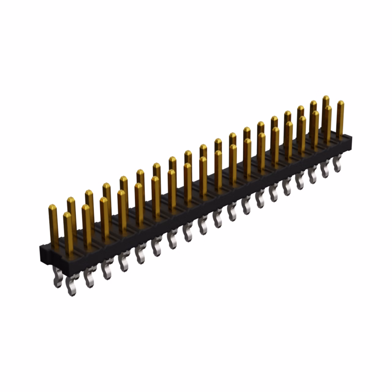 2.00mm Pitch Milli-Grid Straddle Mount Header, 38 Circuits, 0.38µm Gold (Au) Selective Plating, Lead-Free for sale