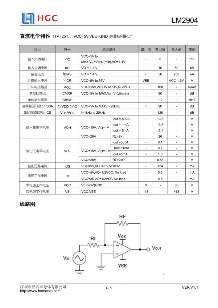 LM2904DRG datasheet page 4