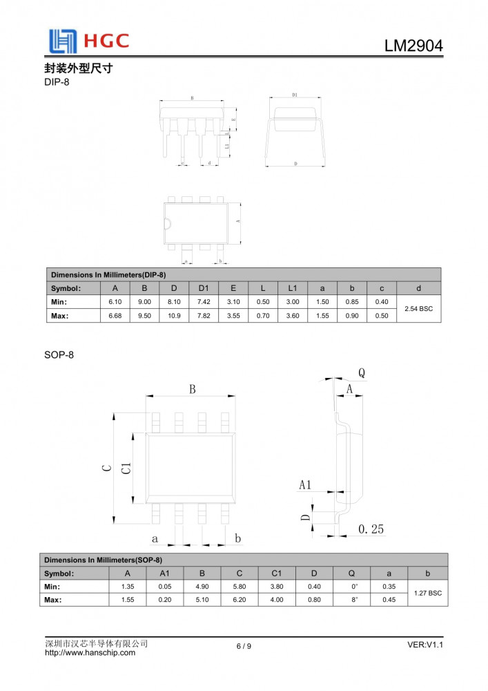 LM2904DRG datasheet page 6