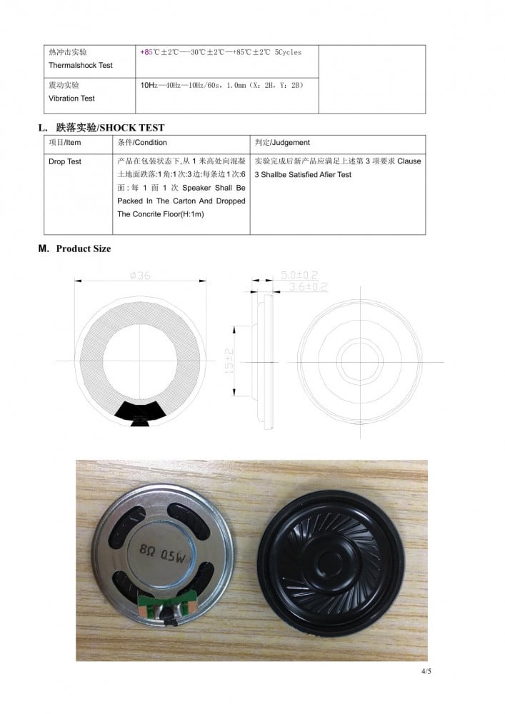 GSPK3605TN-8R0.8W test curve