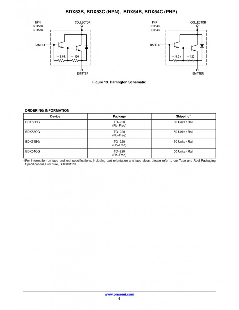 BDX53B datasheet page 6