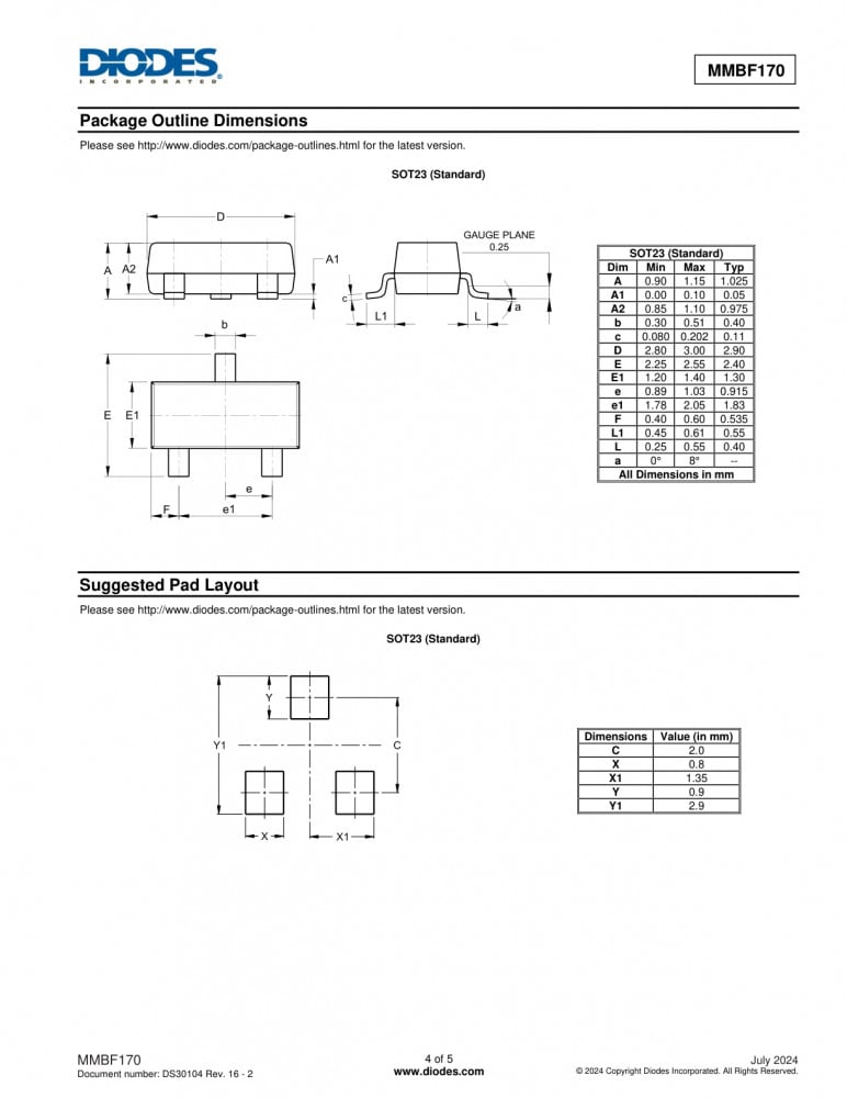 MMBF170-7-F datasheet page 4