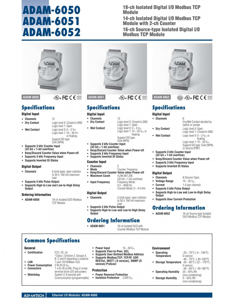 ADAM-6000/6200/6300 documentation page 5