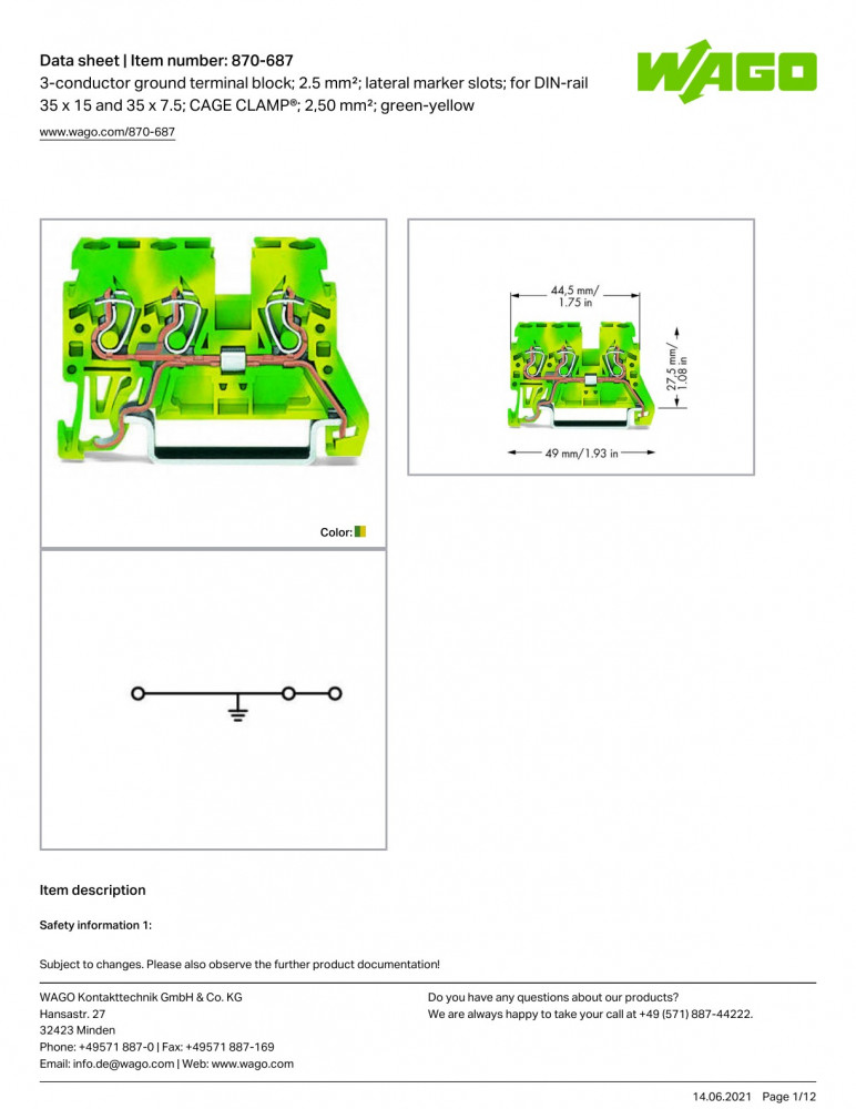 870-687 product document page 1