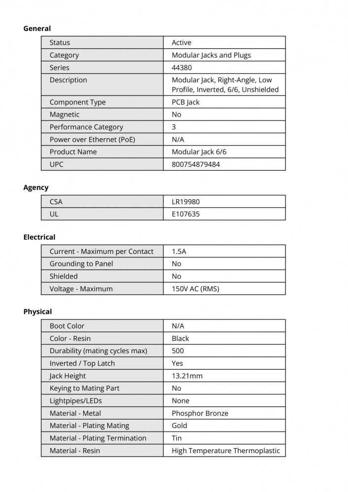 Molex 443800002 technical document image 2
