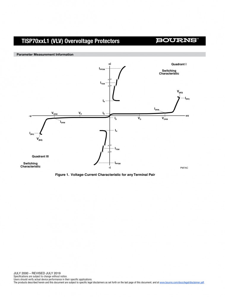 TISP7038L1DR-S datasheet page 4