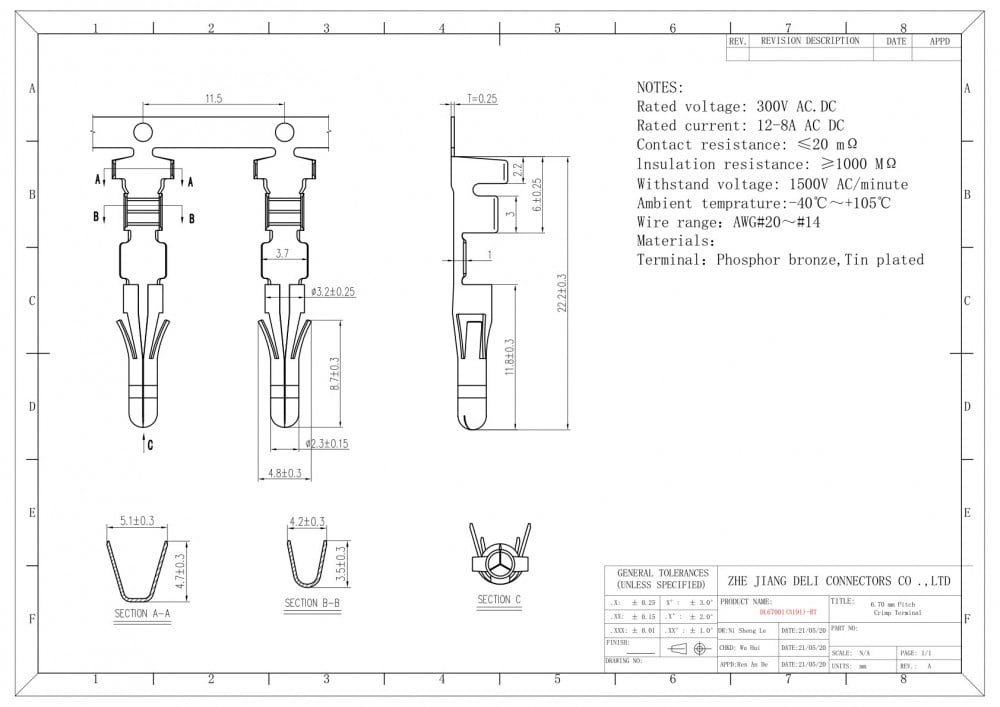 DLL 3191-T technical drawing page 3