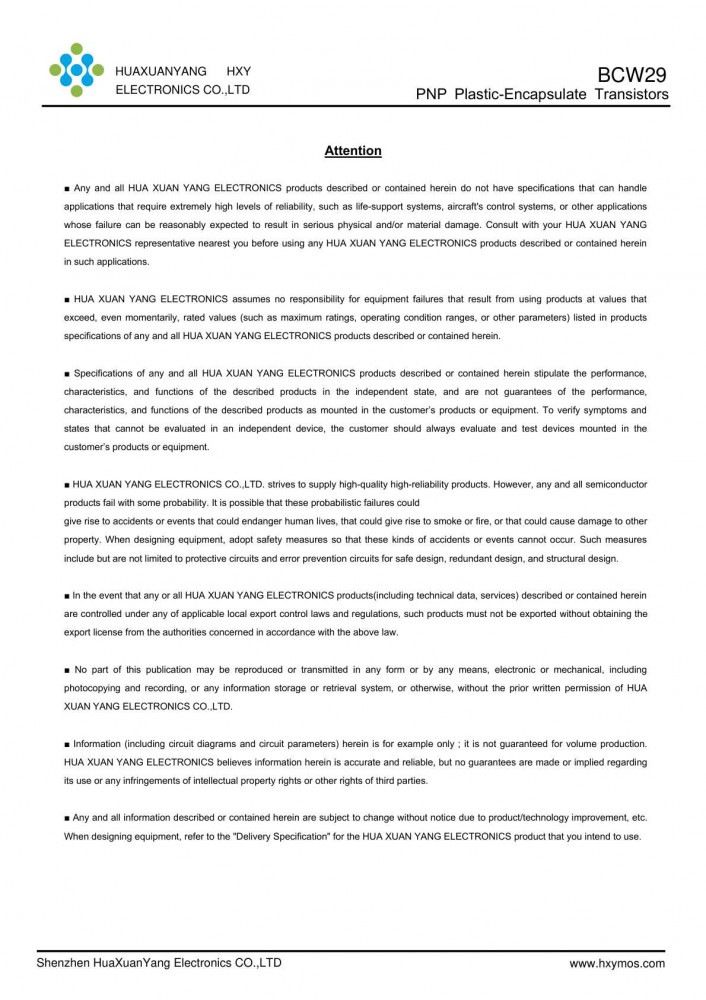 BCW29-HXY datasheet page 5