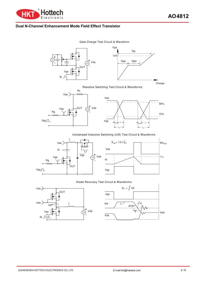 AO4812 datasheet page 4